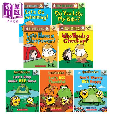 进口原版 *学乐橡树种子点读系列 儿童故事7册套装 Hello Hedgehog 小刺猬的故事 Bumble Bee 大黄蜂与小蜜蜂 桥梁   SCHOLASTIC U