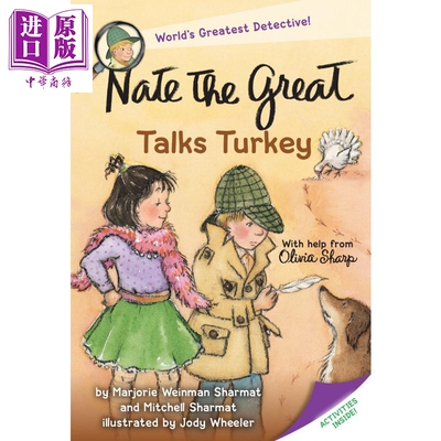 进口原版 *Nate the Great Talks Turkey 小侦探内特16 谈土耳其 桥梁章节书 7~12岁 英文原版进口图书 儿童小初文   Random House