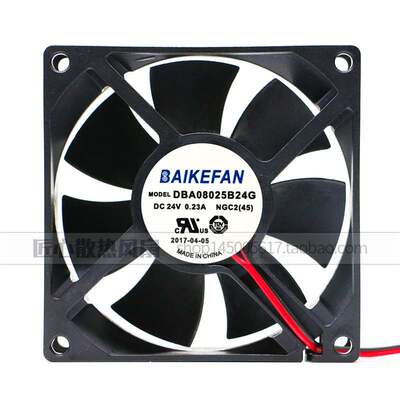 DBA08025F24G 全新原装BAIKEFAN DC24V 0.23A 8CM 变频器散热风扇