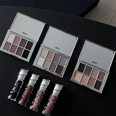 新品上市韩国risky眼影盘哑光珠光综合盘高光闪自然不晕染大地色