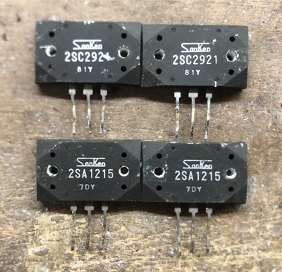 两对价格 拆机 日本三肯管2SC2921 2SA1215  功放音频对管