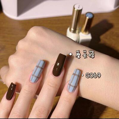 牛奶瓶磨砂方瓶美甲胶