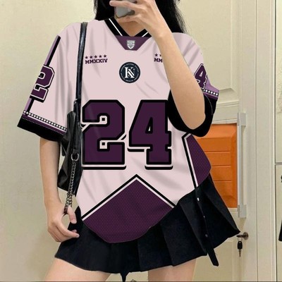 美式复古运动风短袖TC恤