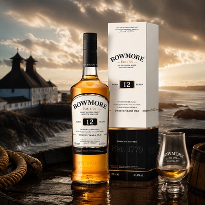 【国行正品】Bowmore 波摩12年单一麦芽苏格兰威士忌进口洋酒烈酒