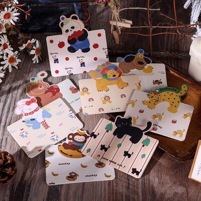 复古卡通贺卡儿童节祝福