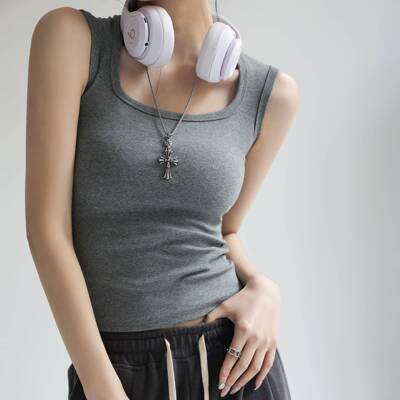 Women's Vest Top with Side Bust Coverage, Thin Camisole