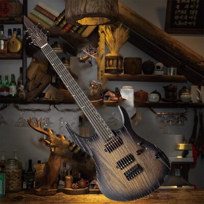 EART雅特H6 Pro探索者重金属摇滚24品演奏演出专业级电吉他