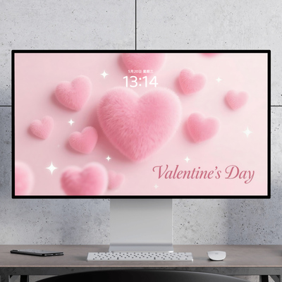 情人节 治愈粉红爱心 温馨浪漫 电脑mac手机ipad壁纸watch壁纸