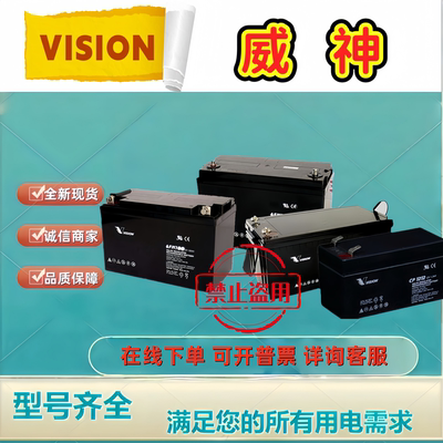 VISION威神蓄电池CP1290CP1270CP12170CP12380 6FM1206FM656FM100