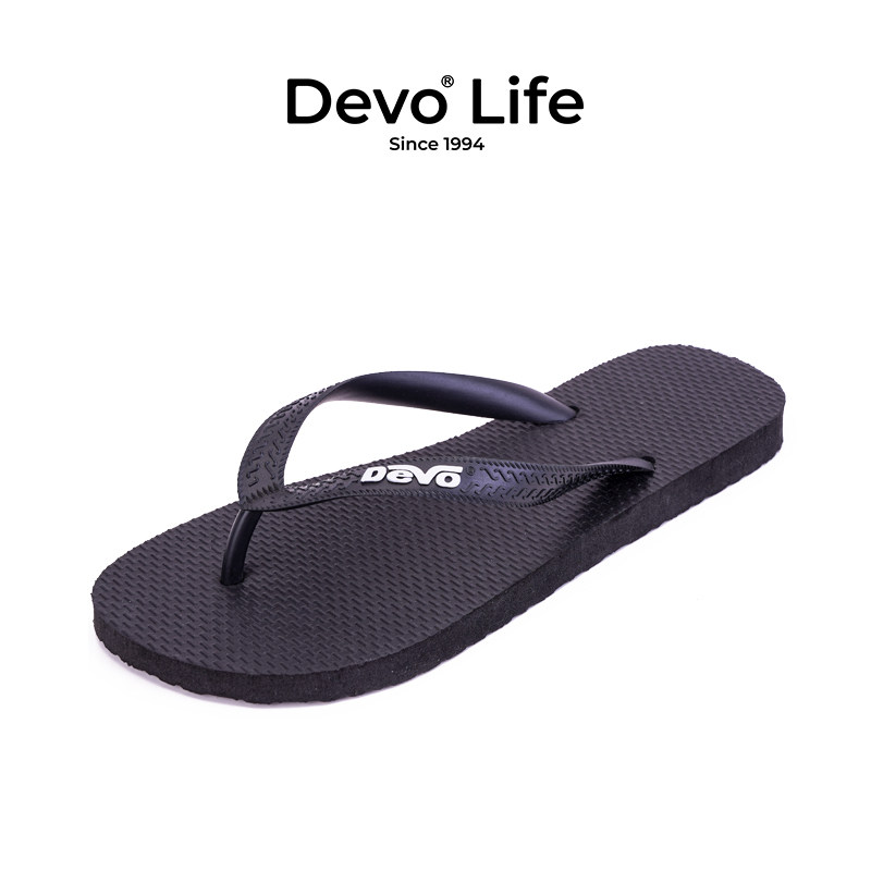 Devo/的沃人字拖女夏外穿防滑平底简约平跟夹脚情侣沙滩拖16578