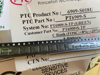 全新原装正品承诺假一罚十  PT6909-S  功率因数校正LED驱动器