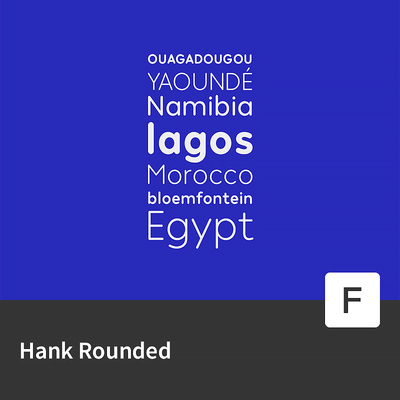 【FONT-152】Hank现代时尚极简几何杂志海报标题英文字体