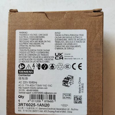 议价接触器3RT60251AN20