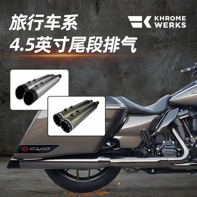 KW路王滑翔斜口尾段排气管电镀