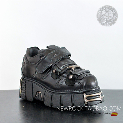 newrock西班牙朋克低帮皮鞋休闲