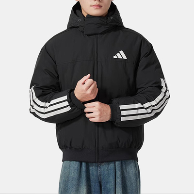 Adidas/阿迪达斯 男子新款运动休闲经典保暖防风连帽羽绒服JG3845