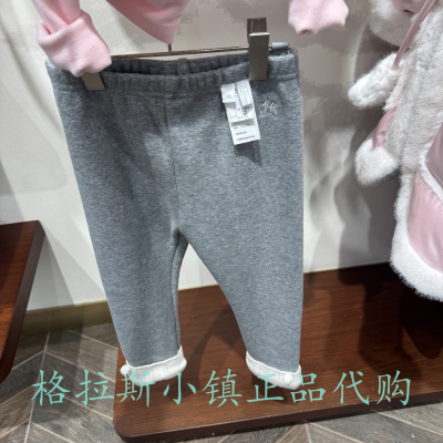 巧克力童装冬女宝保暖加绒打底裤