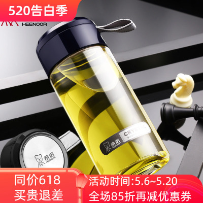 希诺单层玻璃杯加厚高硼硅泡茶杯