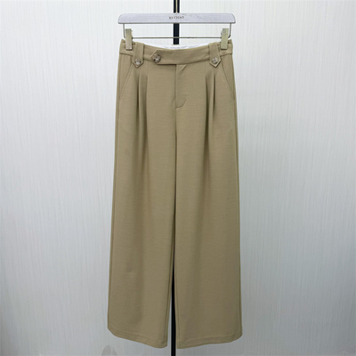 C●2026春季新品 西装阔腿裤女高腰显瘦直筒通勤百搭长裤5232