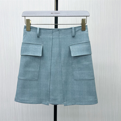 KA●2025秋季新品 大口袋半身裙女高腰显瘦休闲百搭a字短裙7111