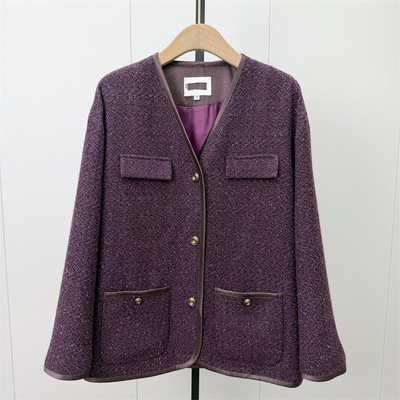 fei●2026秋季新品 小香风西装外套女气质通勤粗花呢西服夹克7231