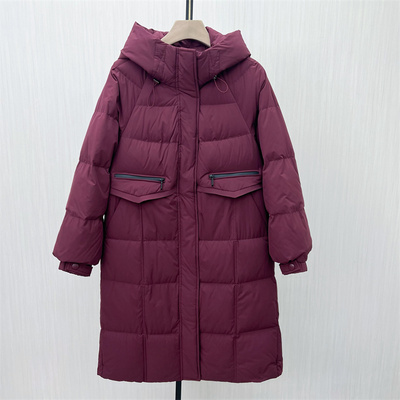 良月●2025冬季新品 羽绒服女时尚长款宽松加厚保暖鸭绒外套8308