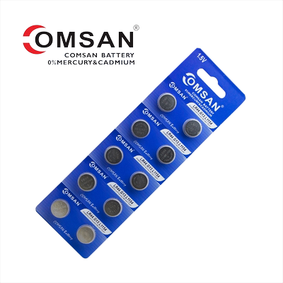 COMSAN纽扣电池LR44 357 L1154 AG13玩具遥控血压仪游标卡尺电子