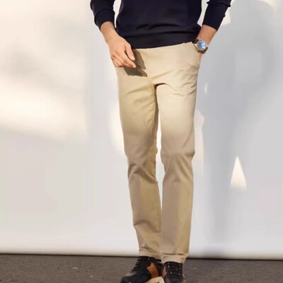 MKZ06010 茉莉雅集 内秀型定制佩斯利印花腰里 弹力棉长裤 男款