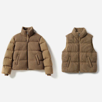 WYR06060 茉莉雅集 R*L立领防水针梭相拼可追溯95白鹅绒服马甲女