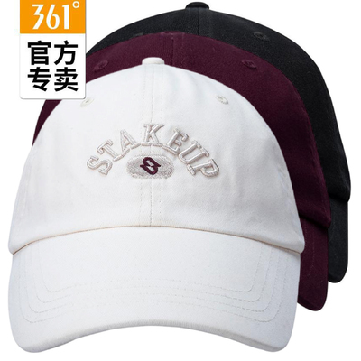 361度男女款棉质情侣棒球运动帽