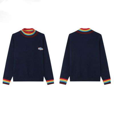 专柜价659【语】小彩虹高领毛衣感时尚慵懒风针织衫30282/乐-294