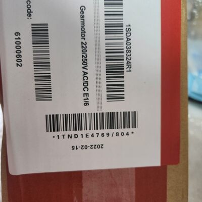 议价61000602 1SDA038324R1 ABB储能电机 220/250V E1/6维修