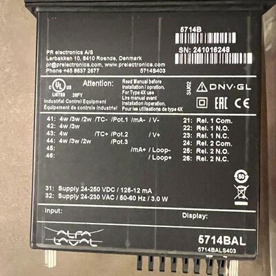 议价5714BALS403 PR电子控制器 工业工控信号处理模块维修