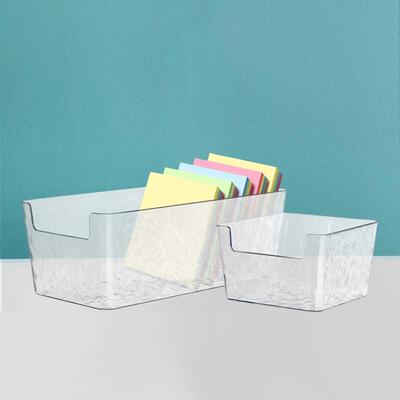 Minimalist Transparent Desktop Memo Organizer, Acrylic Water