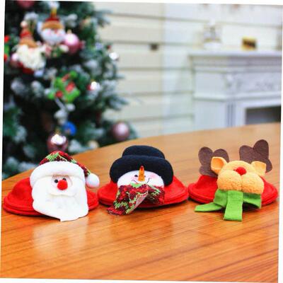 Christmas decoration table coaster wine bottle cover酒瓶套