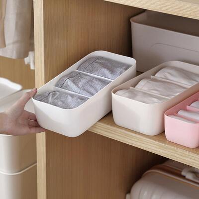 Five-Compartment Sock Organizer for Home Bedrooms, Stackable