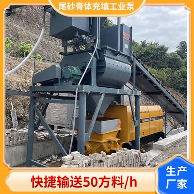 超高压尾砂膏体充填工业泵 1000米远程输送 整机煤安证 实力厂家