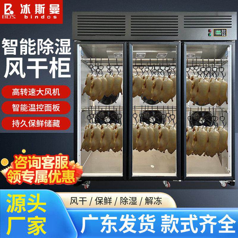 冰斯曼烤鸭风干晾胚柜烧鹅烧腊鸭胚吹干机烘干柜风干柜晾鸭柜商用