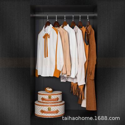 橙色售楼处样板间衣盘帽间展厅衣柜软装tb-65124收纳饰装托品套组