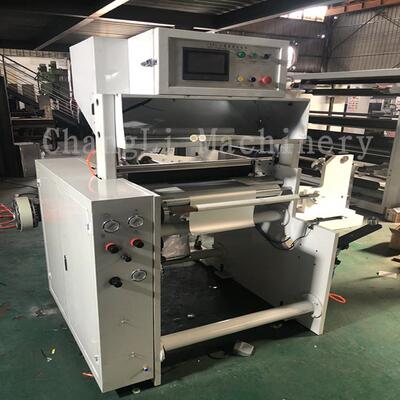 厂家供应CLFJ-A600型硅油纸即时贴无芯有芯自动计米机 无管复卷机