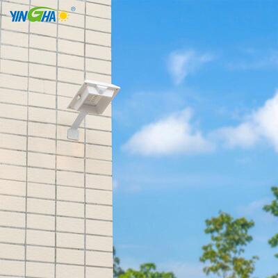 跨境新款太阳能灯户外10体led灯人感YH0417-P应方形水槽 太阳屋檐