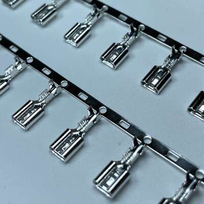 4.8A型插簧冷压横带连绕端子 187插簧横连接线端子 4500个/卷