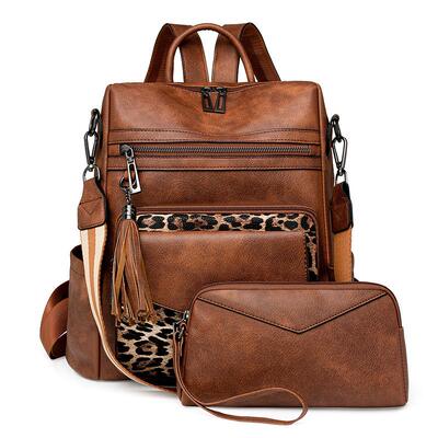 Large Designer Backpack Purse for Women Fashion Tassel