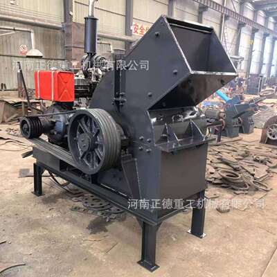 0锤式破碎动机货PUS60*600 移建筑现工地碎石机鹅卵石煤矸石厂家