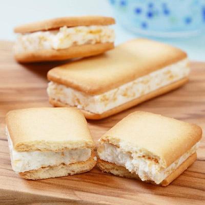 【日本代购】冲绳特产宫古岛雪盐奶油夹心饼干 干香草曲奇伴手礼