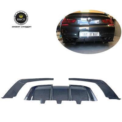 M6后唇Vor型碳纤维后保险杠唇扩散器扰流板适用于宝马F06F12F13