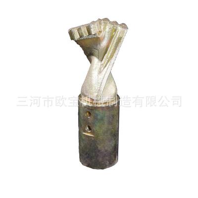HRN螺旋钻中心鱼尾定位齿燕尾齿螺旋齿钻机鱼尾齿锥配螺旋钻杆件