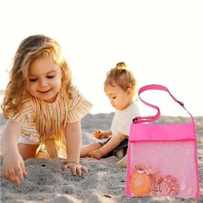 Beach Bag Mesh Pouch Toy Sack Nylon Large Capacity