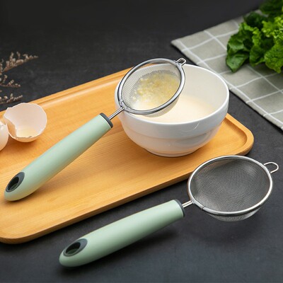 Thickened Stainless Steel Slotted Spoon with Ultra-Fine Mesh