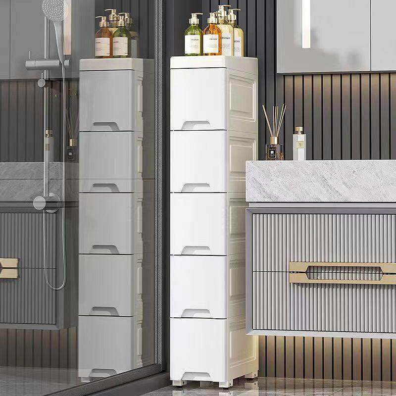 141825cm缝隙抽屉收纳盒式夹缝柜子化妆室厨房置物架整理杂物收纳
